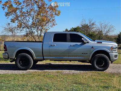 2021 Ram 2500 with 18x9 -12 KMC Km549 and 37/13.5R18 Falken Wildpeak ...