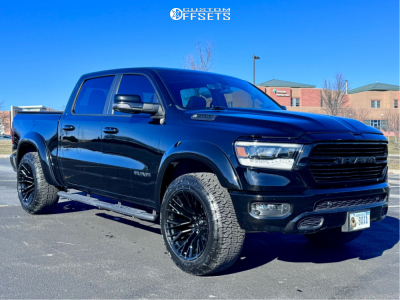 2019 Ram 1500 with 22x12 -44 Fuel Rebar 6 and 35/12.5R22 Radar Renegade ...