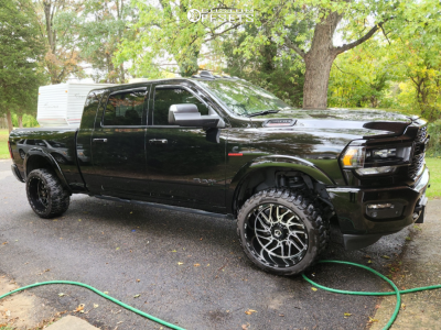 2022 Ram 2500 with 22x12 -44 TIS 544MB and 33/12.5R22 Landspider ...