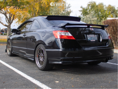 2006 Honda Civic with 17x9 45 Enkei Rpf1 and 255/40R17 Toyo Tires ...