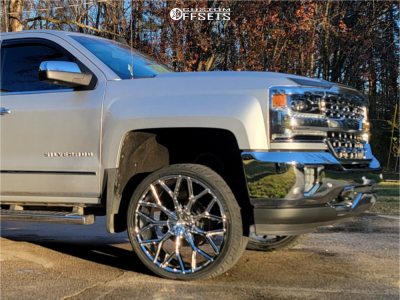 2018 Chevrolet Silverado 1500 with 24x10 30 Privelux Pl19 and 295/30R24 ...