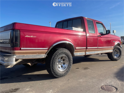 1995 Ford F-150 with 15x8 -27 Alloy Ion Style 171 and 31/10.5R15 Falken ...