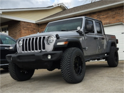 2020 Jeep Gladiator with 18x9 -12 Vision Rocker and 295/70R18 Atturo ...