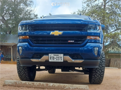 2018 Chevrolet Silverado 1500 with 20x10 -18 Fuel Blitz and 35/12.5R20 ...