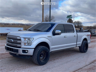 2016 Ford F-150 Wheel Offset Aggressive > 1" Outside Fender Leveling ...