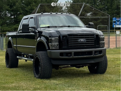 2008 Ford F-250 Super Duty with 22x12 -44 TIS 544mb and 35/13.5R22 ...