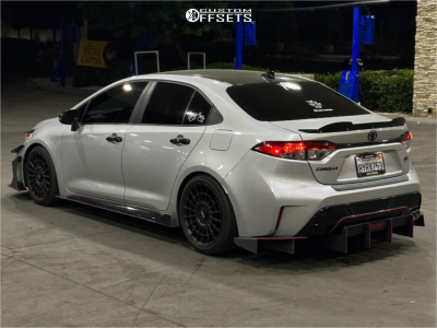2022 Toyota Corolla with 18x8.5 35 Rotiform Las-r and 225/40R18 ...