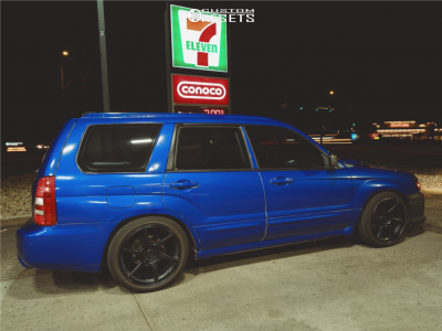 2005 Subaru Forester with 18x9.5 38 Anovia Titan and 235/40R18 Vercelli ...