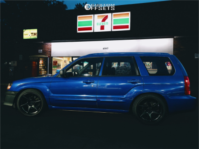 2005 Subaru Forester with 18x9.5 38 Anovia Titan and 235/40R18 Vercelli ...