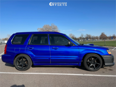2005 Subaru Forester with 18x9.5 38 Anovia Titan and 235/40R18 Vercelli ...
