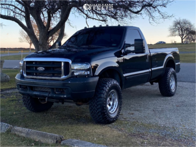 2001 Ford F-350 Super Duty Wheel Offset Aggressive > 1" Outside Fender ...