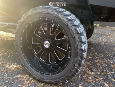 2003 Chevrolet Silverado 1500 with 24x12 -44 XF Flow Xfx-302 and 37/13.5R24 Gladiator Xcomp Mt ...