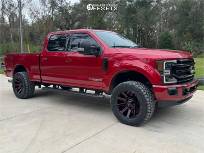 2022 Ford F-350 Super Duty Wheel Offset Aggressive > 1" Outside Fender Stock | 2866771 ...