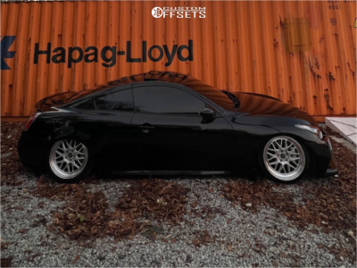 2008 INFINITI G37 with 19x10 35 ESR Cr1 and 275/35R19 Nitto Neo Gen and ...