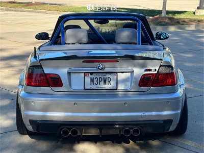 2002 BMW M3 with 18x9.5 22 Volk Te37 Saga S-plus and 265/35R18 Yokohama ...