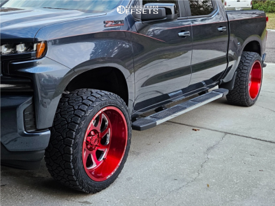 2021 Chevrolet Silverado 1500 with 22x12 -44 Off Road Monster M22 and ...