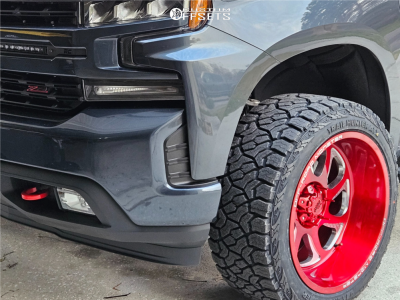 2021 Chevrolet Silverado 1500 with 22x12 -44 Off Road Monster M22 and ...