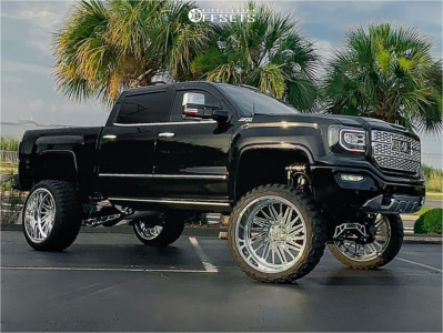 2018 GMC Sierra 1500 with 26x14 -76 TIS Forged F34 and 37/14.5R26 Fury ...