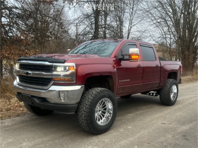 2017 Chevrolet Silverado 1500 Wheel Offset Aggressive > 1" Outside ...