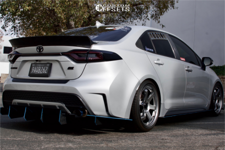 2022 Toyota Corolla with 18x8.5 35 AVID1 Av6 and 225/40R18 Dunlop Sp ...