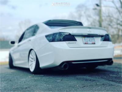 2014 Honda Accord with 18x9.5 38 Vors Tr4 and 225/40R18 Vercelli Strada Ii and Coilovers ...