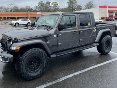 2021 Jeep Gladiator with 17x10 -25 Vision Tactical and 35/12.5R17 ...