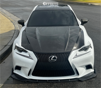 2014 Lexus IS350 with 18x9.5 35 ESR Sr01 and 225/25R18 Atlander AX-88 ...