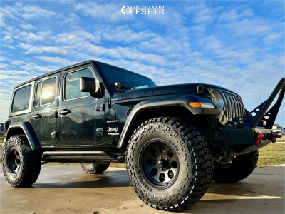 2018 Jeep Wrangler JL with 17x9 -12 Alloy Ion Style 171 and 37/12.5R17 ...