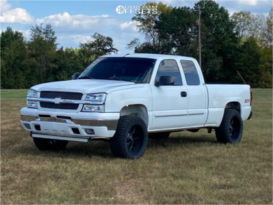 2003 Chevrolet Silverado 1500 with 20x10 -25 Vision Sliver and 285 ...