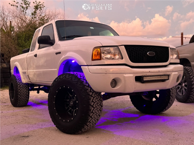 2002 Ford Ranger with 18x12 -44 Fuel Maverick and 35/12.5R18 Venom ...