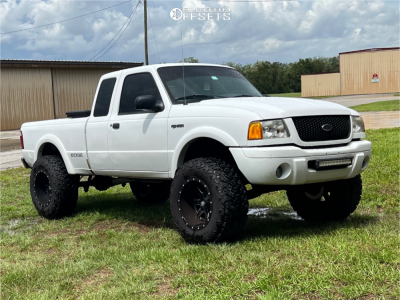 2002 Ford Ranger with 18x12 -44 Fuel Maverick and 35/12.5R18 Venom ...