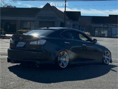 2007 Lexus IS350 with 18x9.5 22 Kansei Neo and 225/40R18 Toyo Tires ...