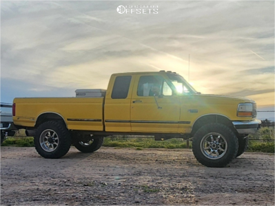 1995 Ford F-250 Wheel Offset Slightly Aggressive Suspension Lift 4 ...