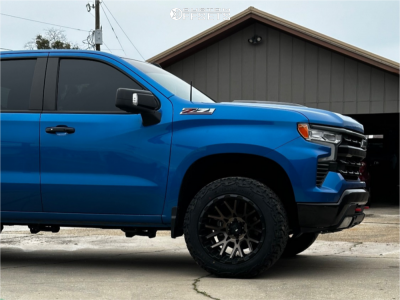 2022 Chevrolet Silverado 1500 with 20x12 -44 V-Rock Recoil and 33/12 ...