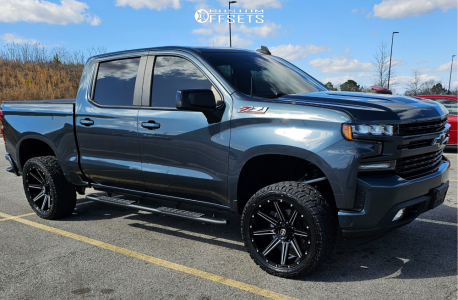 2020 Chevrolet Silverado 1500 with 22x10 -18 XF Offroad Xf-220 and 33/ ...