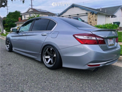 2016 Honda Accord with 18x9.5 38 AVID1 Av6 and 225/40R18 Nitto Neo Gen ...