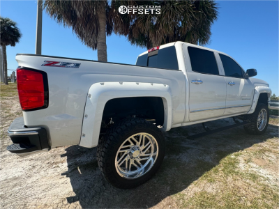 2014 Chevrolet Silverado 1500 with 22x12 -44 Hostile Forged Jigsaw and 35/12.5R22 Nitto Trail ...