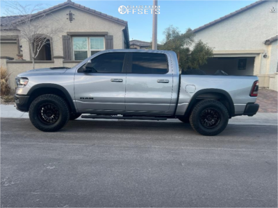 2021 Ram 1500 with 18x9 -12 DX4 Caper and 295/70R18 Falken WildPeak ...