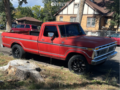 1977 Ford F-250 with 20x10 -25 Vision Spyder and 295/45R20 Nitto Nt420v ...
