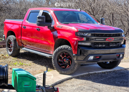 2021 Chevrolet Silverado 1500 with 18x9 -12 Fuel Reaction and 295/70R18 ...