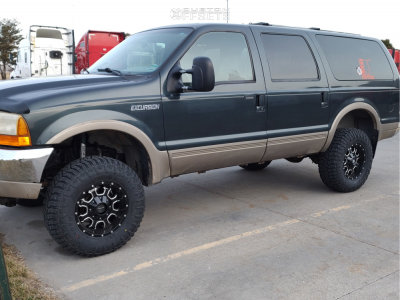 2000 Ford Excursion with 17x9 -12 Mayhem Fierce and 295/70R17 Radar ...