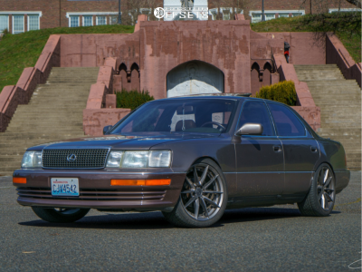 1991 Lexus LS400 with 19x9.5 35 Niche Sector and 255/40R19 Continental ...
