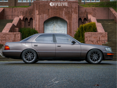 1991 Lexus LS400 with 19x9.5 35 Niche Sector and 255/40R19 Continental ...