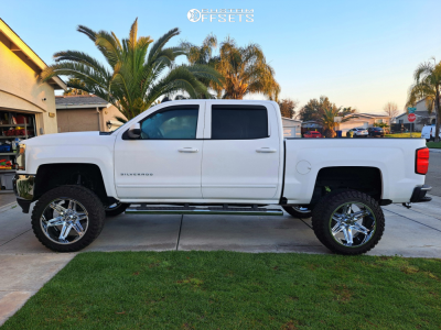 2018 Chevrolet Silverado 1500 with 22x12 -51 Vision Razor and 35/12 ...