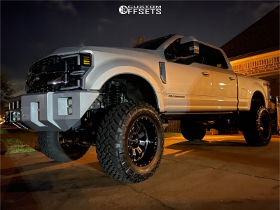 2017 Ford F-250 Super Duty with 22x12 -44 Fuel Crush and 40/15.5R22 ...