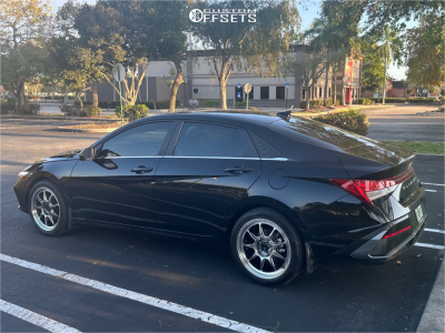 2024 Hyundai Elantra with 18x8.5 43 Konig Countergram and 245/40R18 ...