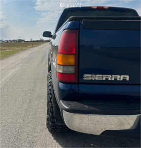 2002 GMC Sierra 1500 with 16x8 -12 Vision D Window and 265/75R16 Kenda ...