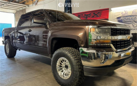 2016 Chevrolet Silverado 1500 with 17x9 0 KMC Km445 and 315/70R17 Toyo ...