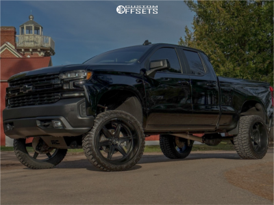 2020 Chevrolet Silverado 1500 with 24x12 -44 Hostile Venom and 35/12 ...