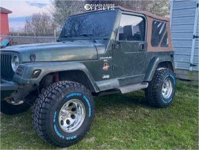 1997 Jeep Wrangler with 17x9 -12 Mayhem Rampage and 295/70R17 Nitto ...